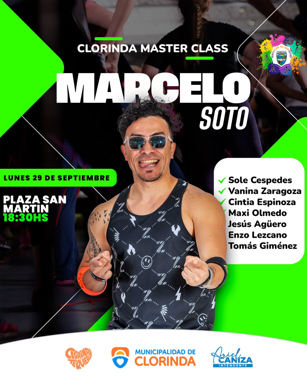 DIA DE CLORINDA CON UNA MASTER CLASS EN PLAZA SAN MARTÍN - :::CLORINDA ...