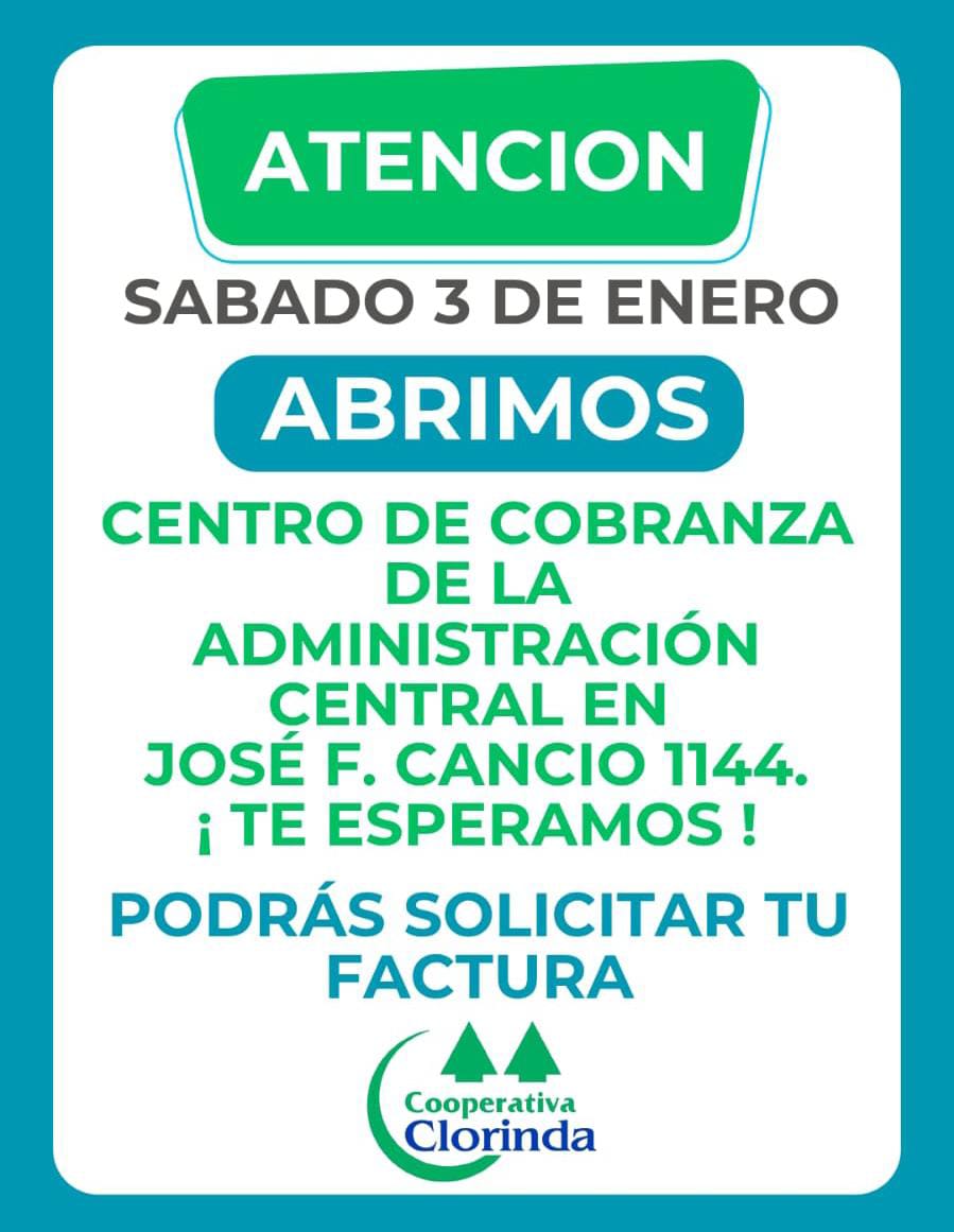 LA COOPERATIVA ABRE ESTE SÁBADO LA OFICINA DE PAGO DE LA CALLE CANCIO ...